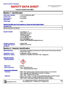 #6011 SDS Coffee Brown - Homestead Finishing Products